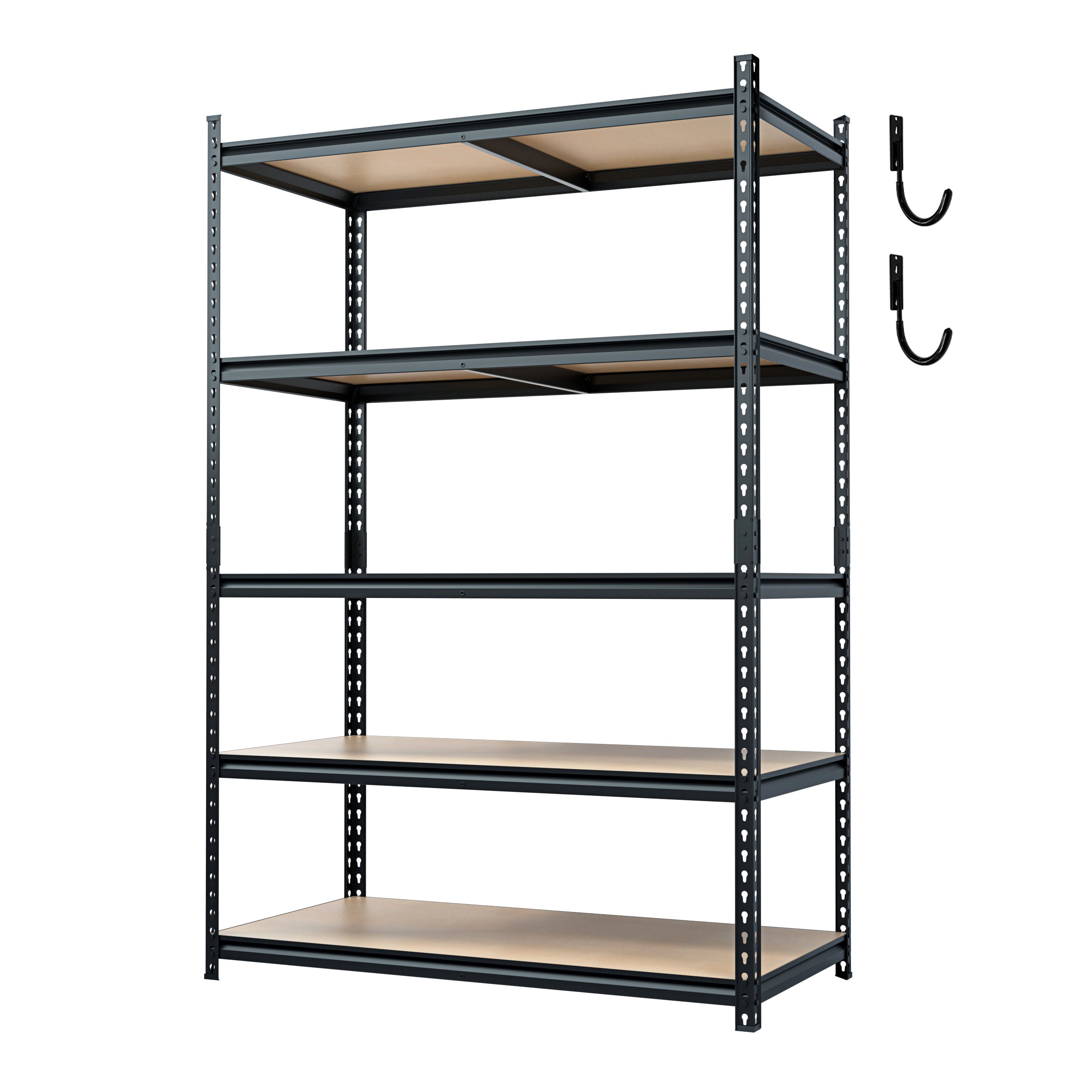 DYNALOAD 5-Tier Metal Adjustable Heavy Duty Garage Shelving 6000 LBS C ...